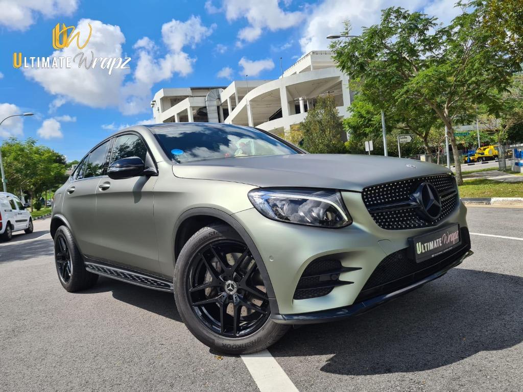 MERCEDES GLC 250 | WRAPPED IN CYS PLATINIUM Penicilin Green with Full ...