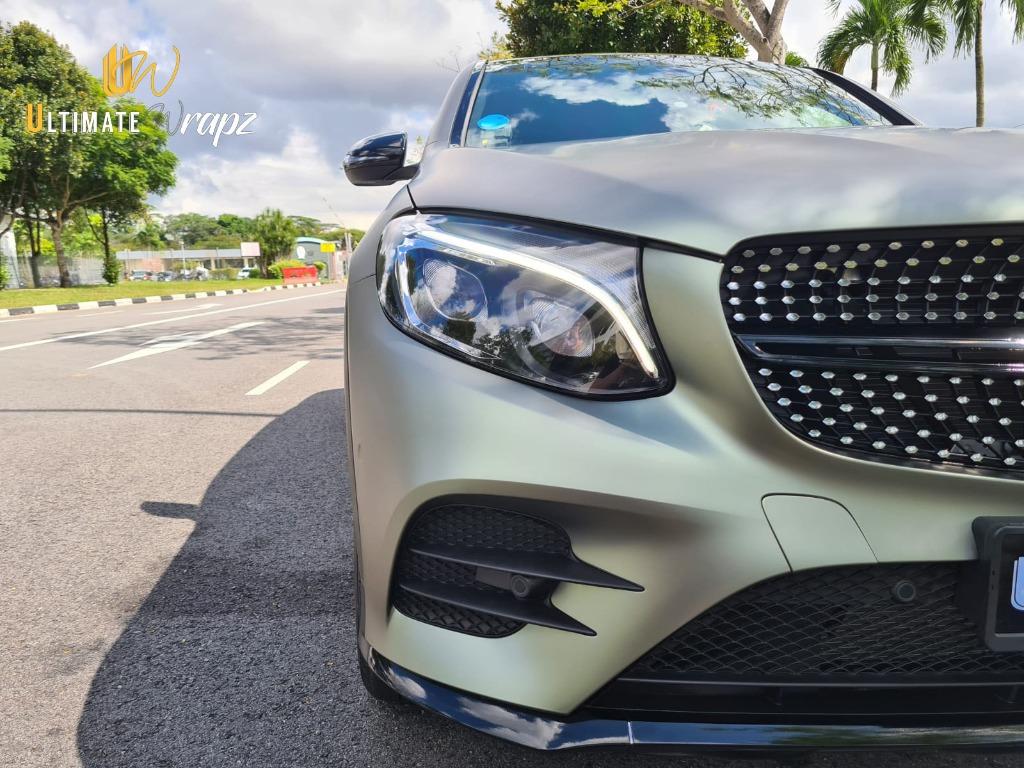MERCEDES GLC 250 | WRAPPED IN CYS PLATINIUM Penicilin Green with Full ...
