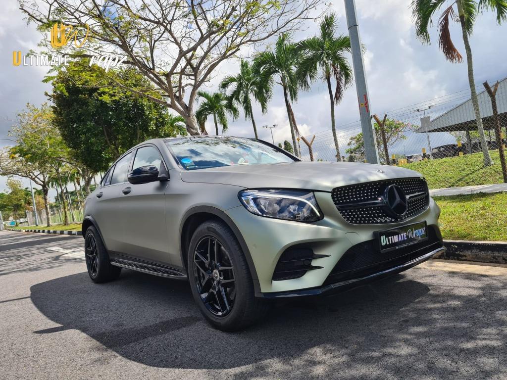MERCEDES GLC 250 | WRAPPED IN CYS PLATINIUM Penicilin Green with Full ...