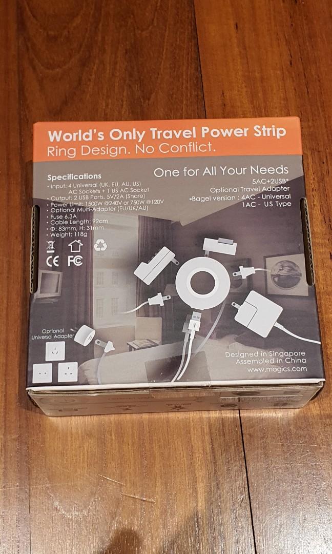 Mogics Power Bagel International Adapter (Gen 2), Electronics, Others ...