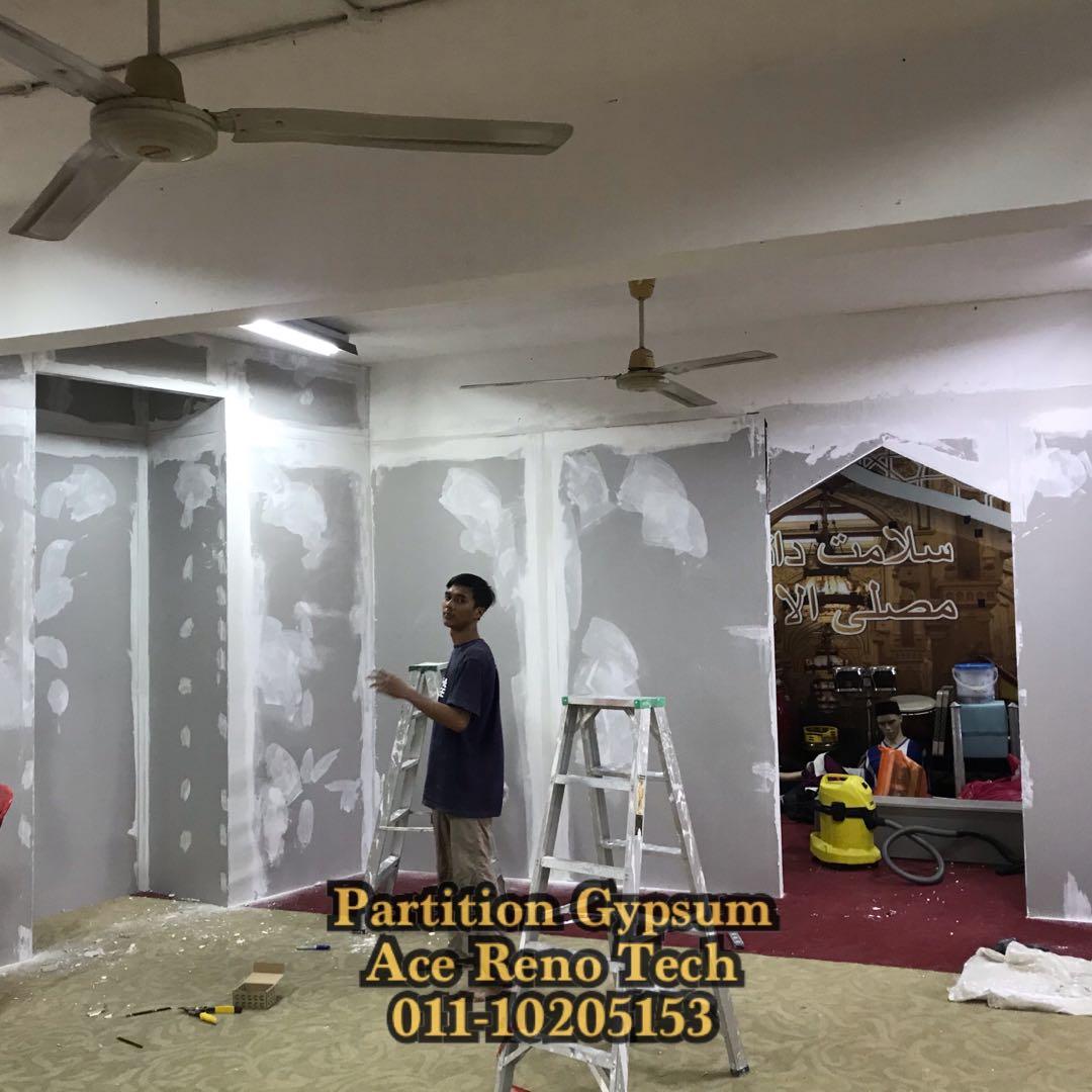Pasang Partition Gypsum Untuk Sekolah Surau Kedai Rumah, Services, Home ...