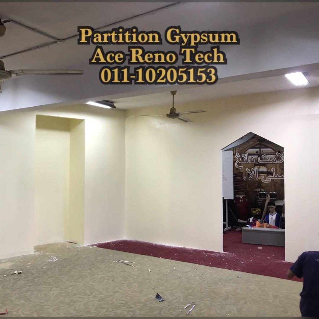 Pasang Partition Gypsum Untuk Sekolah Surau Kedai Rumah, Services, Home ...