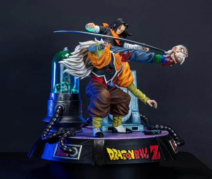[PO] KD Dragon Ball Z Statue Android 17 Kills Dr. Gero on Carousell