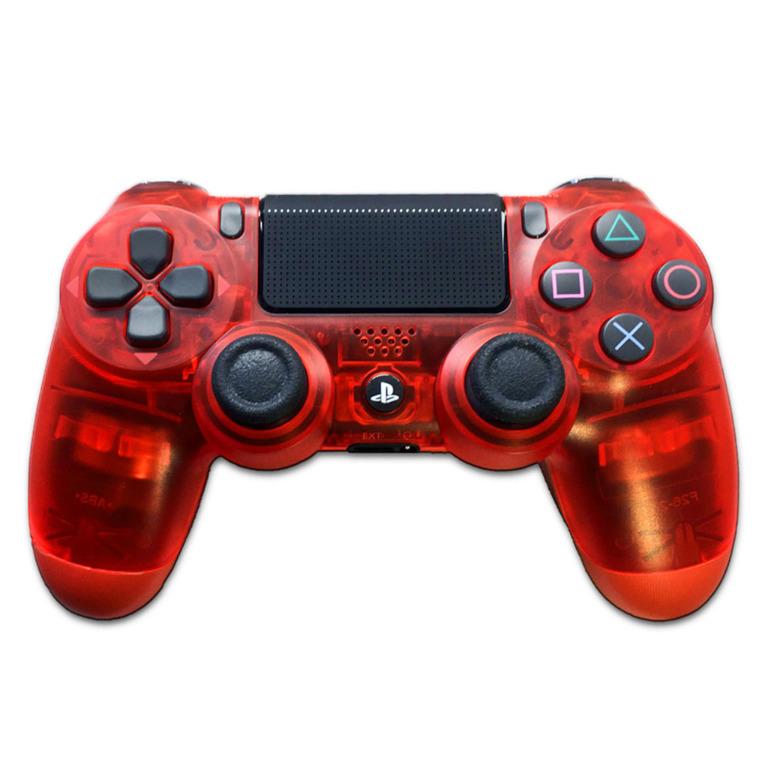 PS4 Wireless Controller Crystal Red V2, Video Gaming, Gaming ...