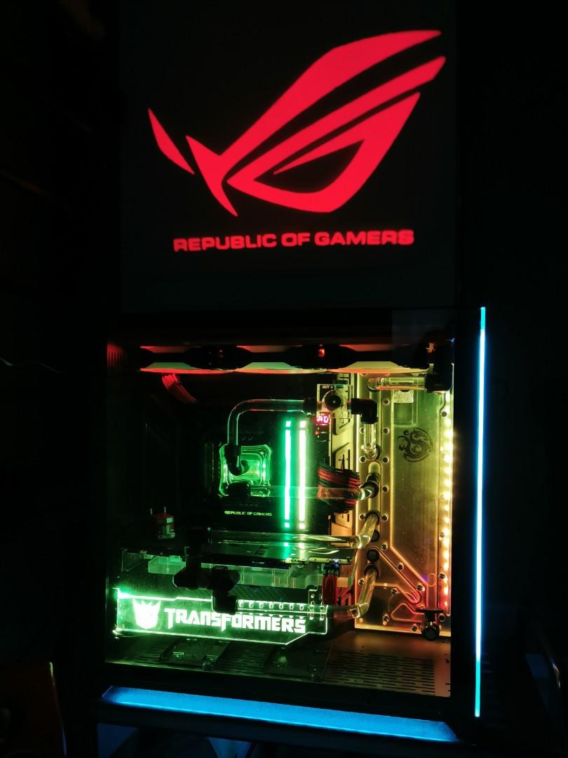 Republic of Gamers ROG projection Led light, Computers & Tech, Parts ...