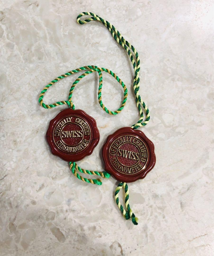 Rolex chronometer red round hang tag, Luxury, Watches on Carousell