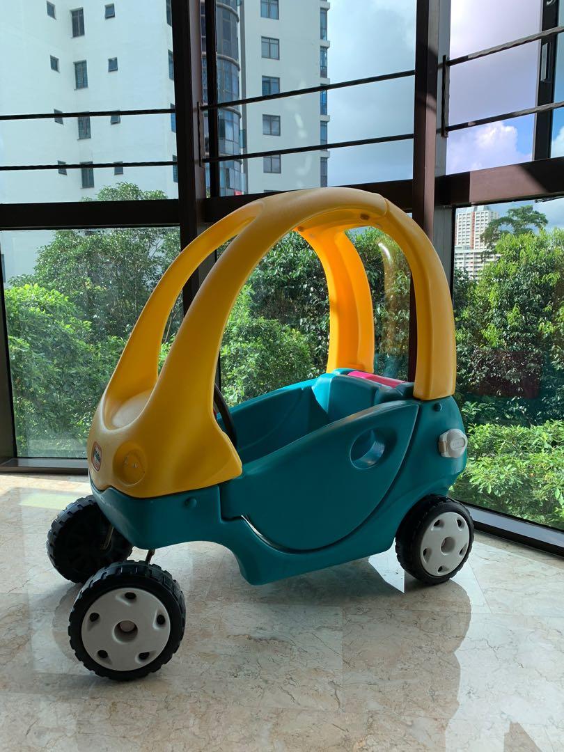 Rtp $179 LITTLE TIKES COZY COUPE CAR yellow / green turquoise toy car ...