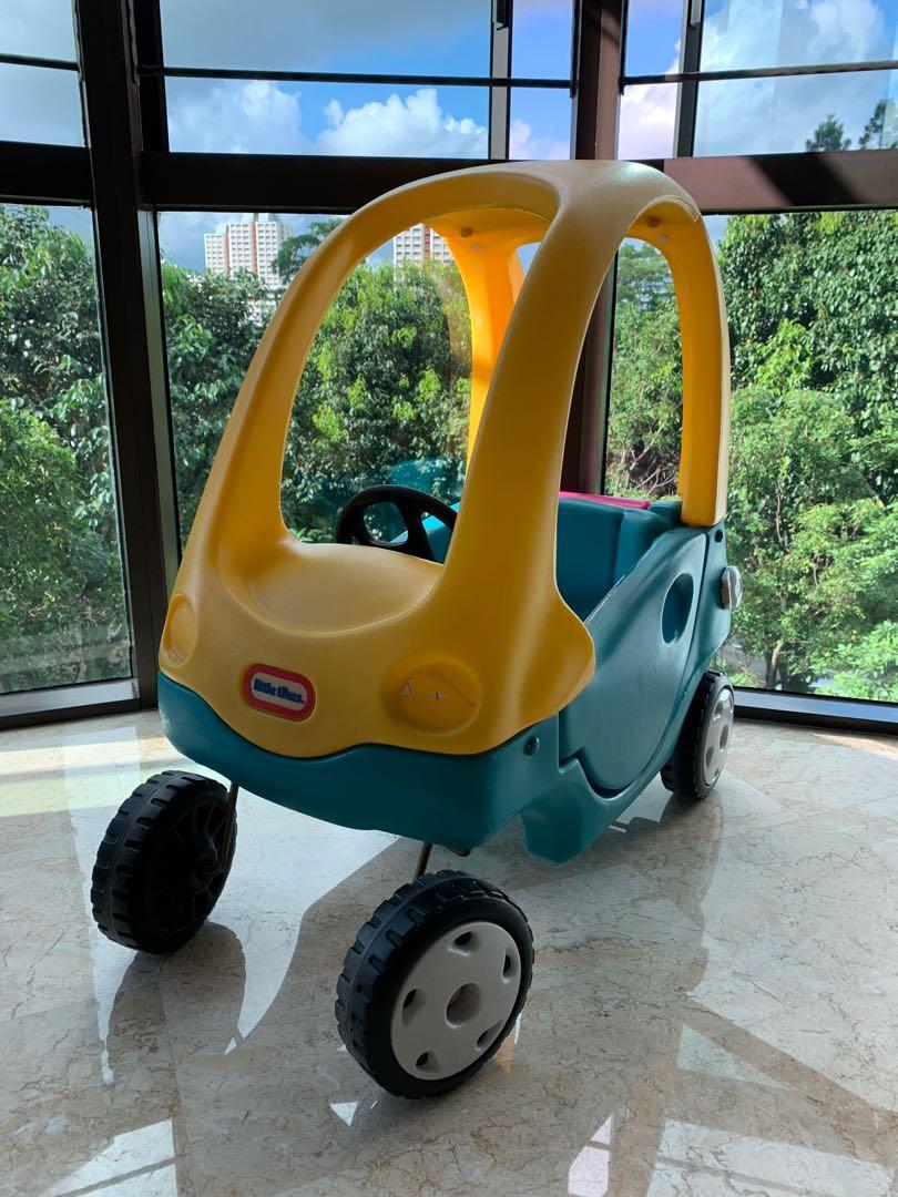 Rtp $179 LITTLE TIKES COZY COUPE CAR yellow / green turquoise toy car ...