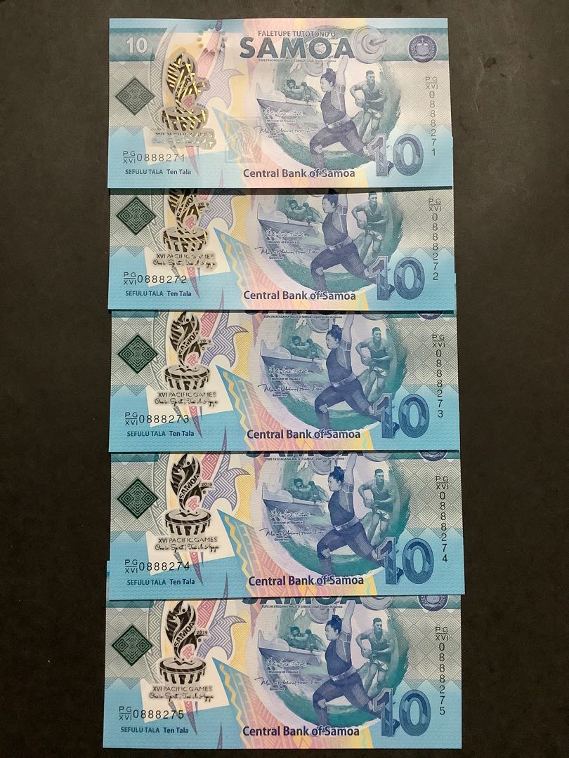Samoa commemorative banknotes - 5 runs, Hobbies & Toys, Memorabilia ...