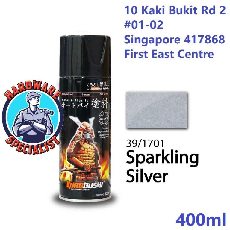 Samurai Paint Sparkling Silver Spray Paint 400ml, Car Accessories ...