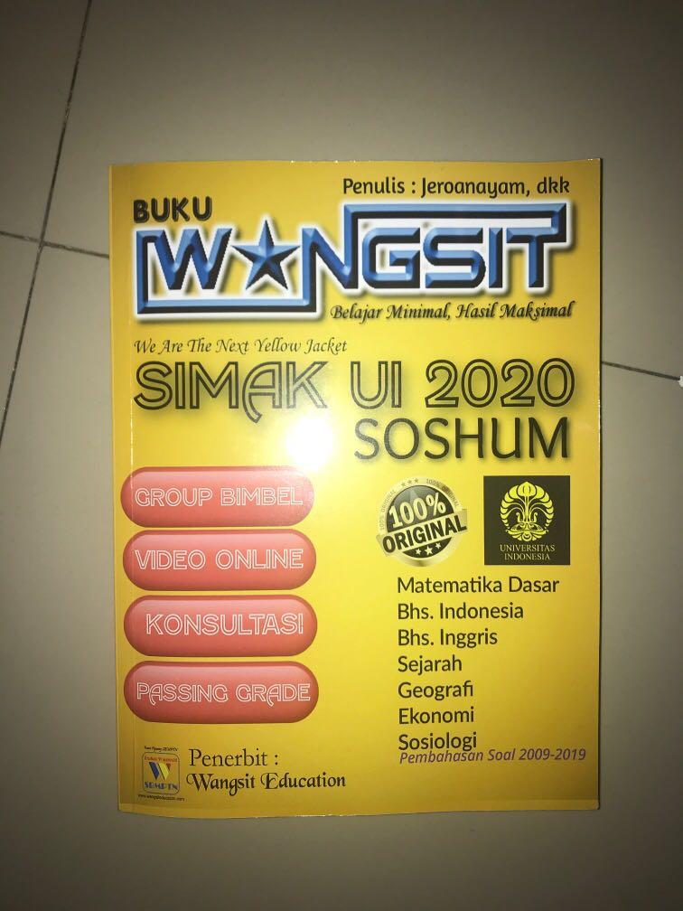 SIMAK UI WANGSIT SOSHUM 2020, Buku & Alat Tulis, Buku di Carousell
