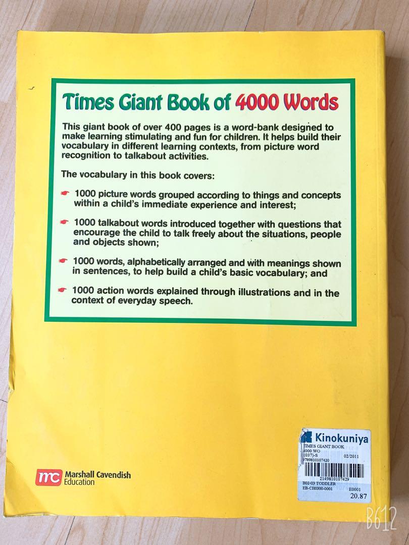 The Giant book of 4000 words, Hobbies & Toys, Books & Magazines ...