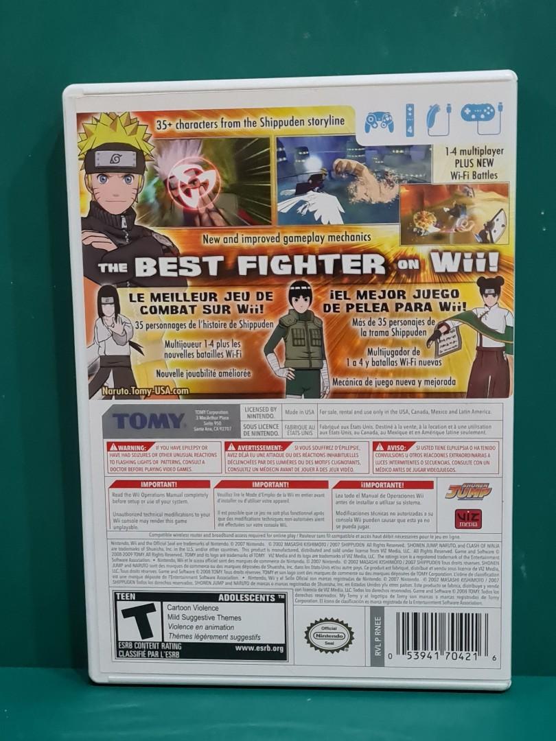 Used Wii Game Naruto Shippuden Clash of Ninja III, Video Gaming, Video ...