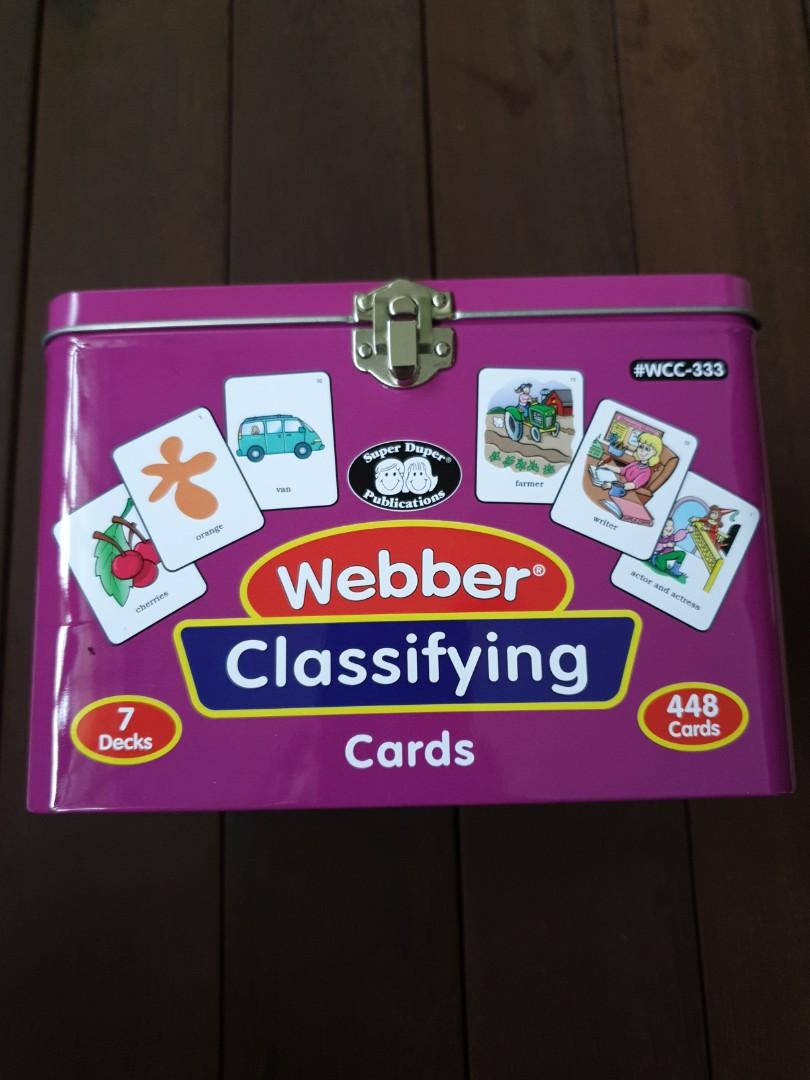 Webber Classifying Cards/Flash Cards/Learning resources, Everything ...