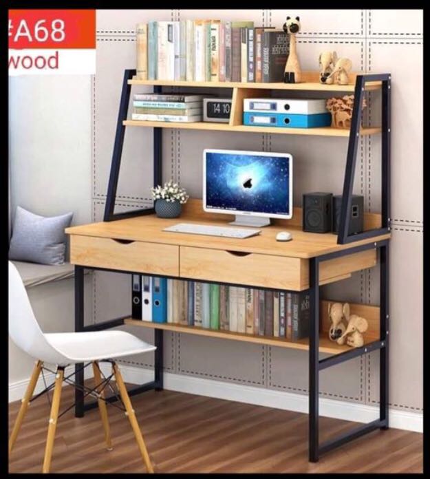 A168 study table (assembled already), Furniture & Home Living, Office ...