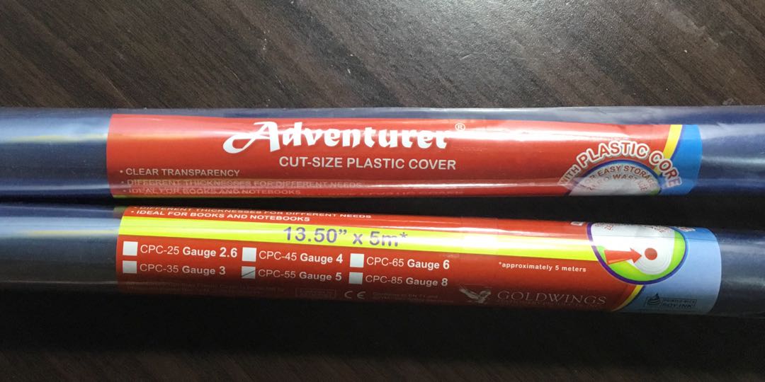 Adventurer PVC Cut-size Book Plastic Cover (Gauge 5), Hobbies & Toys ...