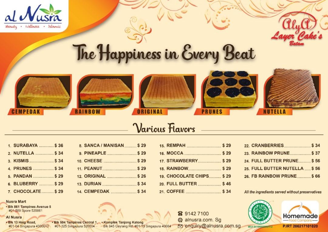 Alya Layer Cake Batam, Food & Drinks, Packaged & Instant Food on Carousell