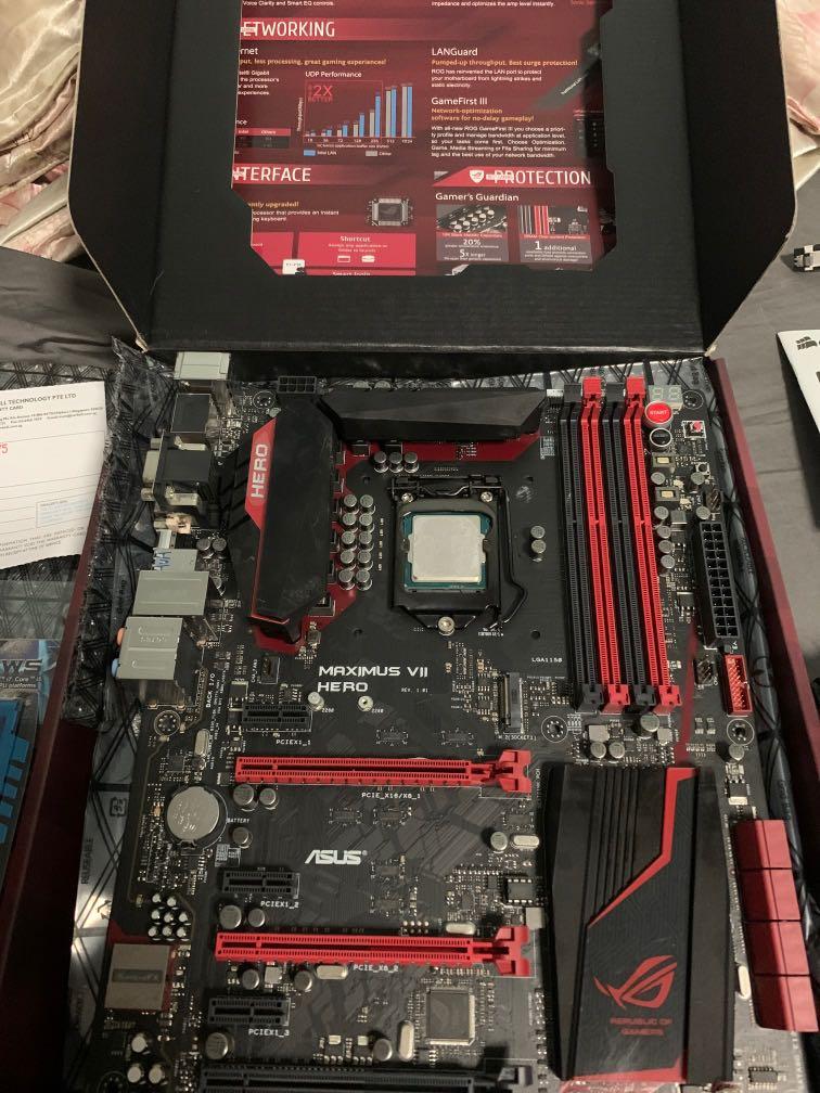 ASUS Maximus VII Hero Z97 Intel Core I7 4790k 4GHZ G skill Ripjawsx asus-maximus-vii-hero-z97-intel-core-i7-4790k-4ghz-g-skill-ripjawsx