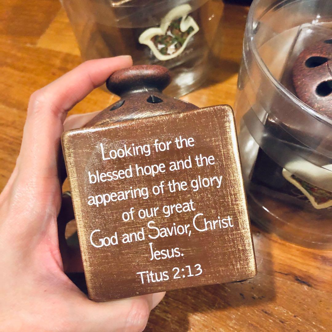 Christian Aroma diffuser & candle holder (bible verse), Everything Else ...