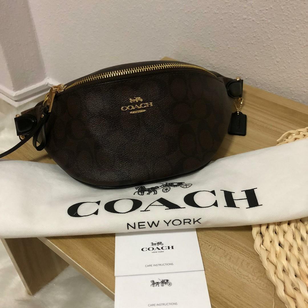 Coach waist belt bag, Luxury, Bags & Wallets on Carousell