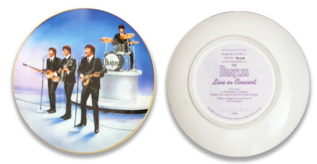 COLLECTOR PLATES: The Beatles Live in Concert, Hobbies & Toys ...