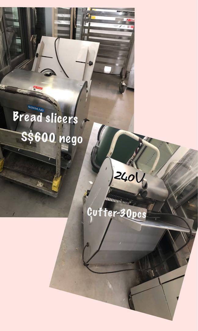 Commercial Bun Steamer, bread slicer, chiller & Glassdoor display ...