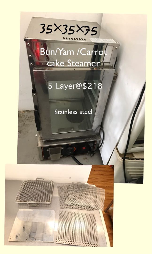 Commercial Bun Steamer, bread slicer, chiller & Glassdoor display ...