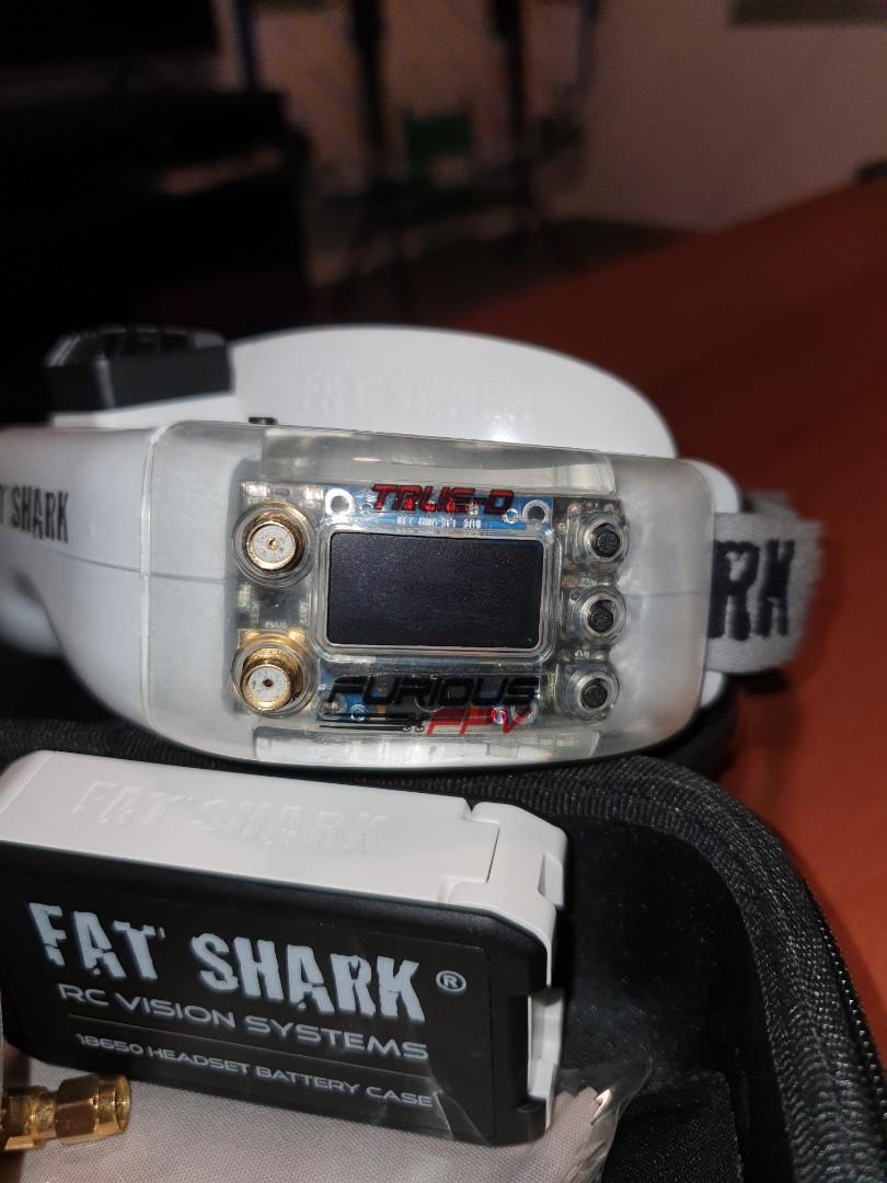 Fatshark hd3 with True D module, Photography, Drones on Carousell