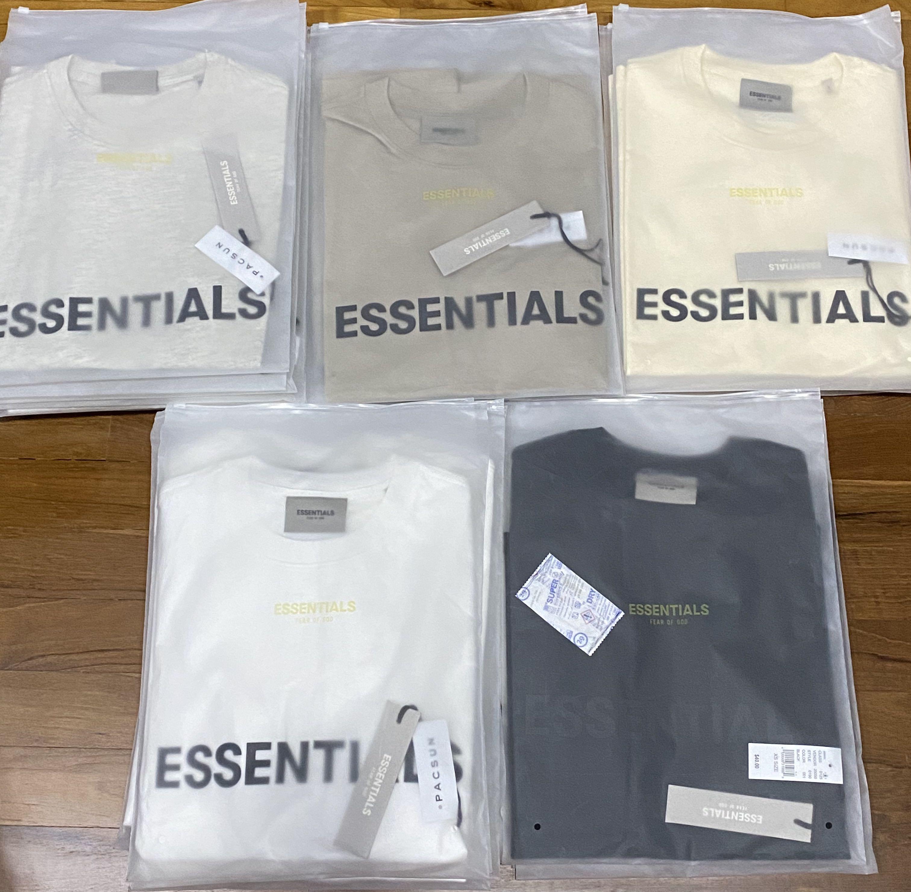 Fear of God Essentials FOG Short Sleeve Tee SS20, Men's Fashion, Tops ...