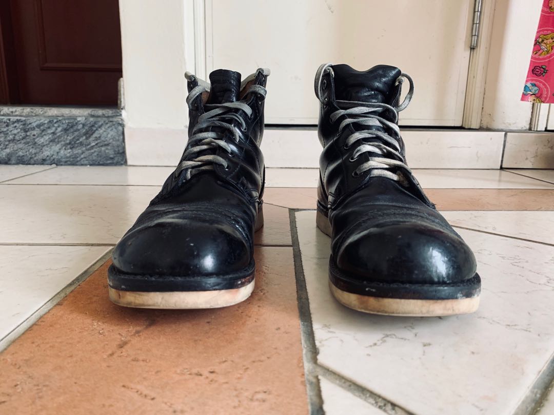 Irregular para jump boots by zip Stevenson, Men's Fashion, Footwear ...