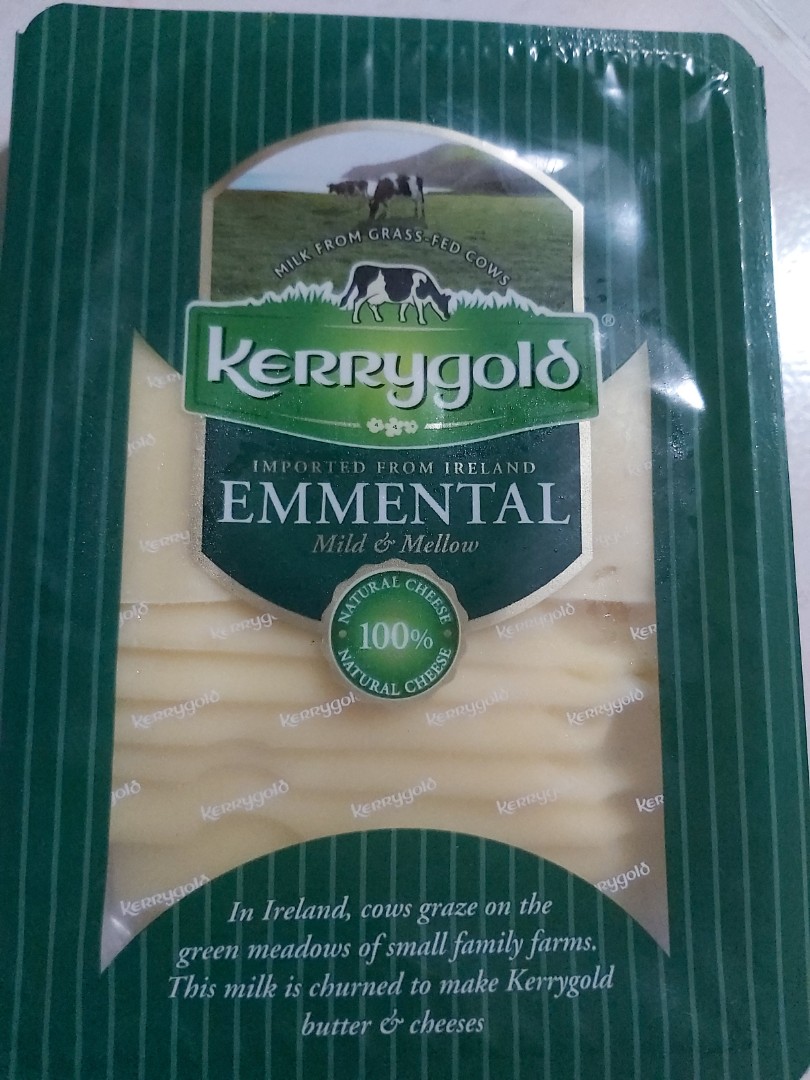 Kerrygold Emmental Natural Sliced Cheese, Food & Drinks, Packaged ...
