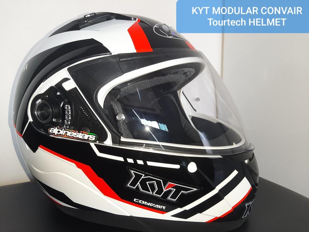 KYT Modular Helmet, Motorcycles, Motorcycle Apparel on Carousell