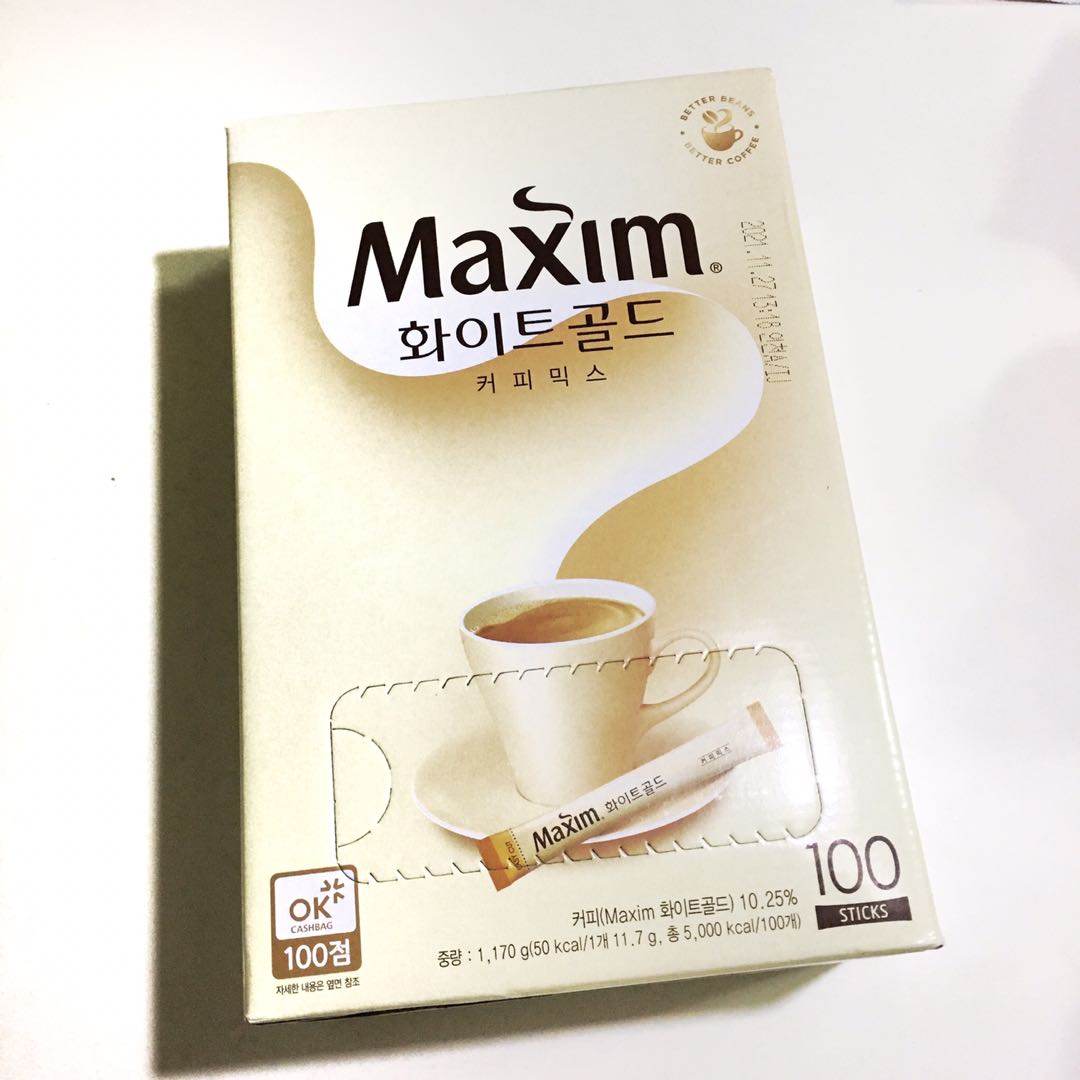 20 sticks Maxim Coffee White Gold, Food & Drinks, Beverages on Carousell