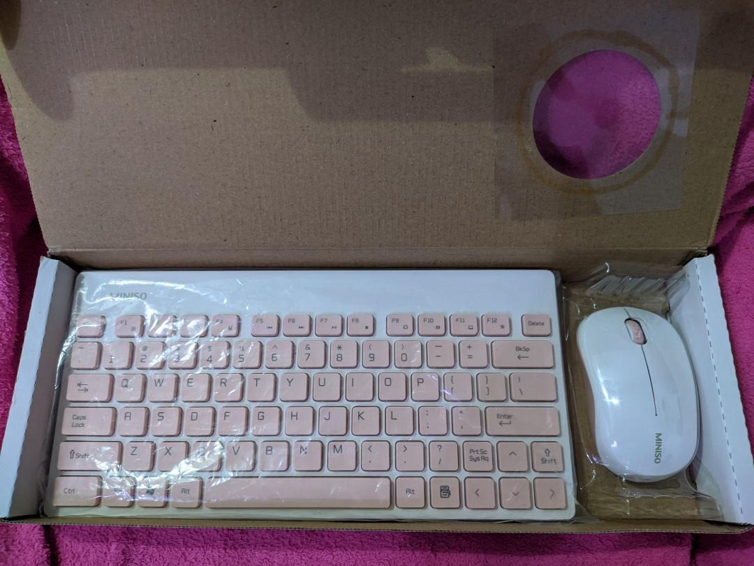 MINISO WIRELESS KEYBOARD AND MOUSE SET, Computers & Tech, Parts ...