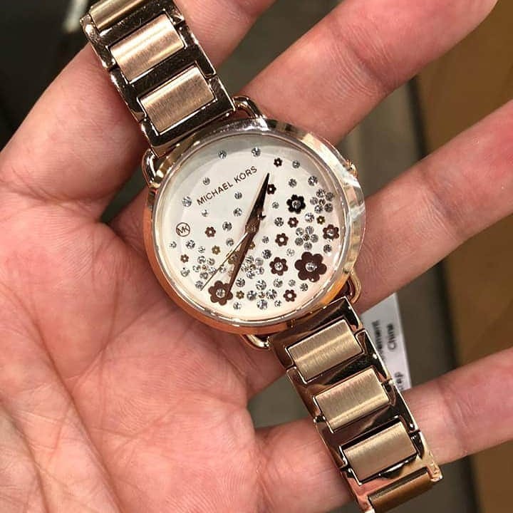 MK PORTIA ROSEGOLD TONE AUTHENTIC WATCH, Women's Fashion, Watches ...