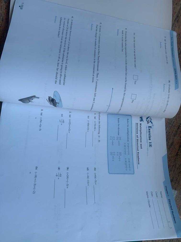 New Trend Mathematics activity book (Second Edition), 興趣及遊戲, 書本 & 文具 ...