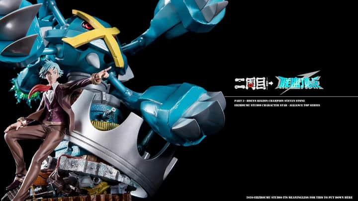 [PO] ER ZHOU MU Pokemon Statue Steven Stone & Metagross, Toys & Games ...