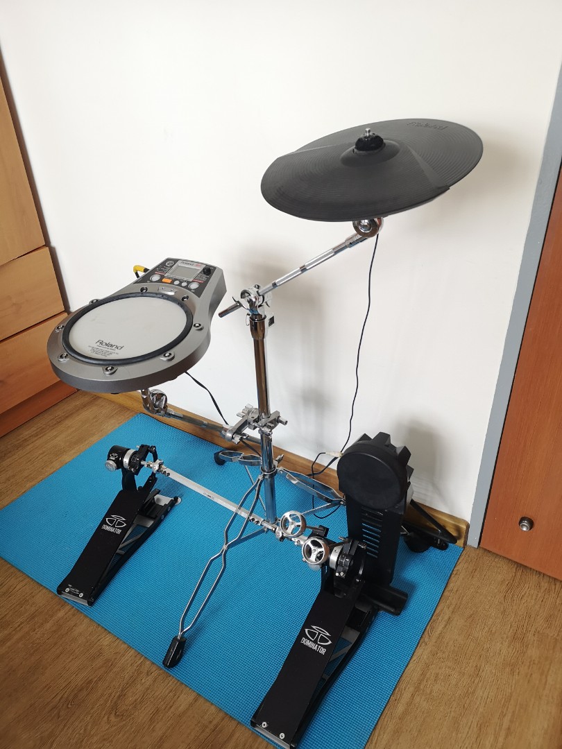 Pls read desc...(PRE-LOVED) Full set of Roland digital drum practice ...