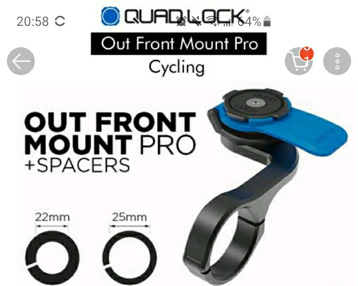 Quad Lock Out Front Mount Pro, Sports Equipment, Bicycles & Parts ...