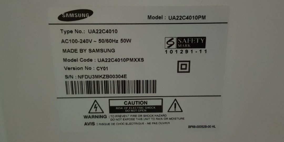 22 inches white antique Samsung TV + Digital Box, TV & Home Appliances ...