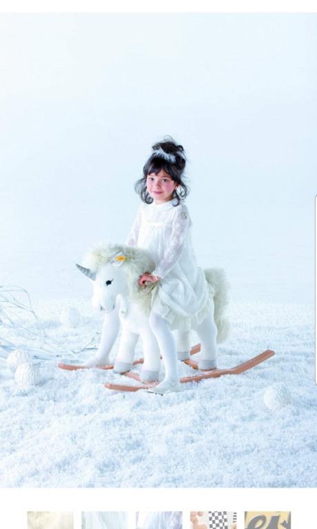Steiff Starly Riding Unicorn Rocking Horse, Babies & Kids, Babies ...
