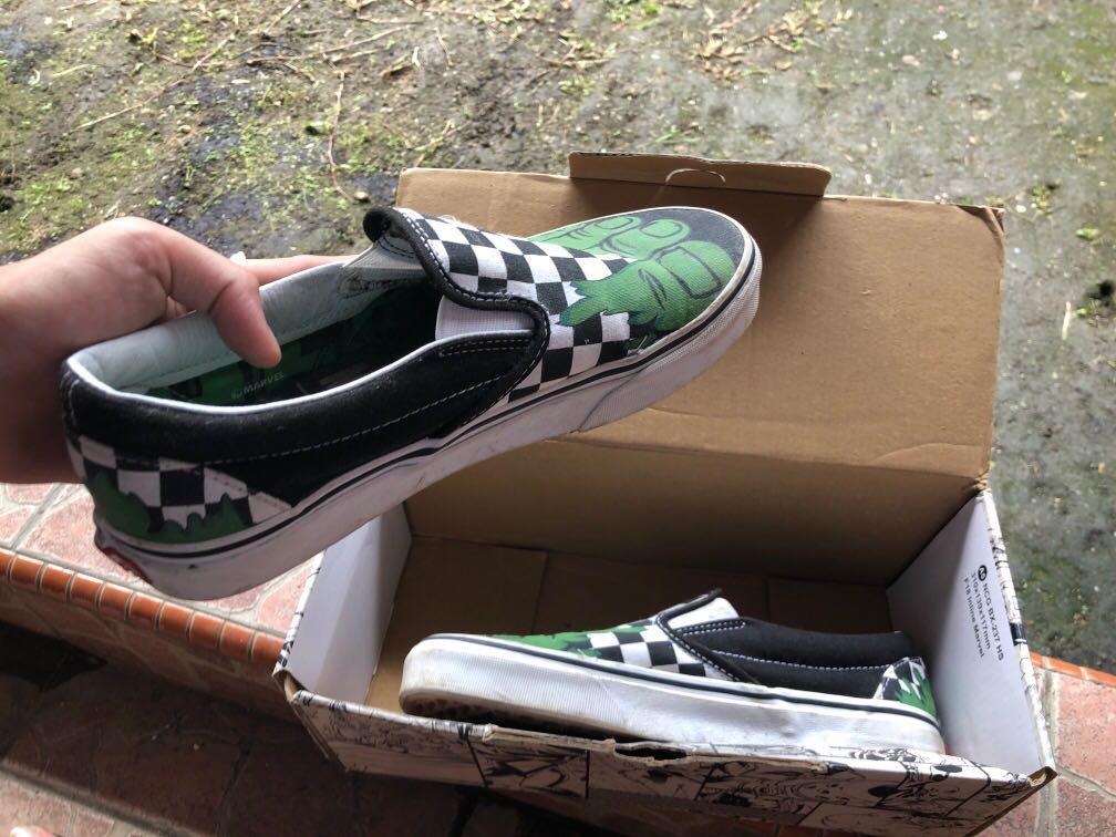 vans marvel (hulk/checkerboard), Men's Fashion, Footwear, Sneakers on ...