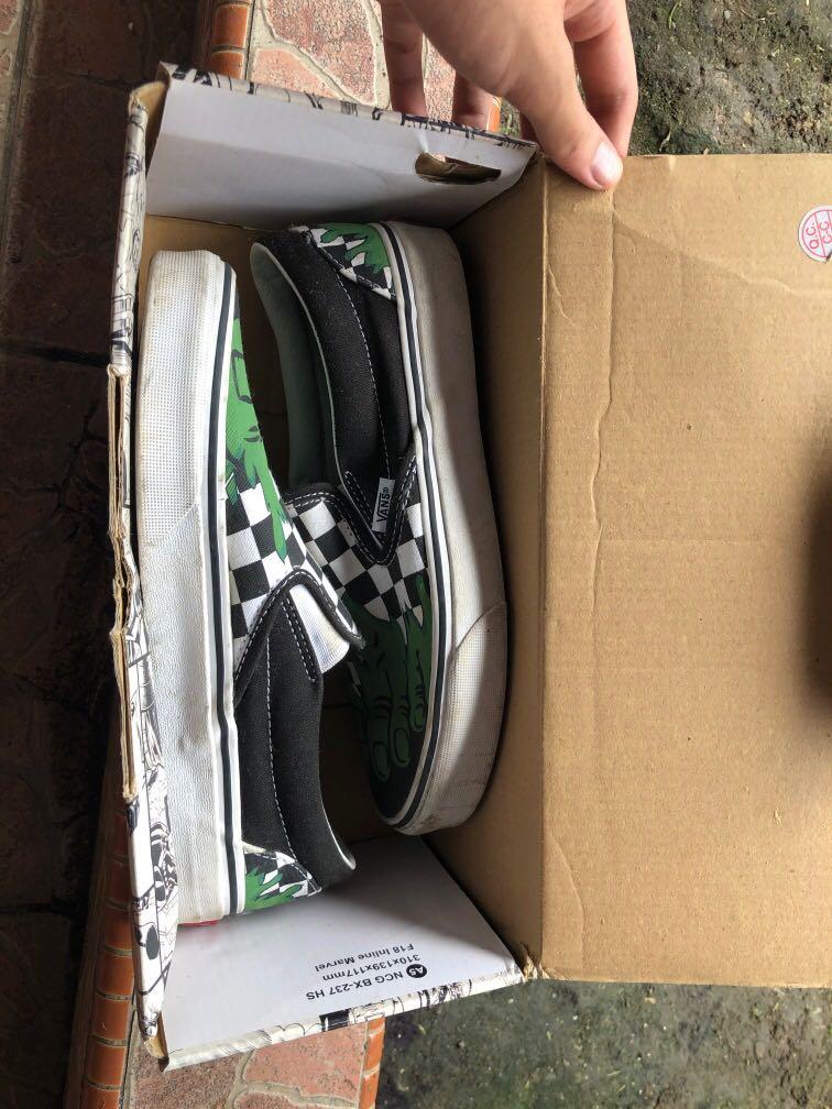 vans marvel (hulk/checkerboard), Men's Fashion, Footwear, Sneakers on ...