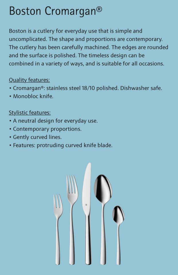 WMF Cromargan Set of 30 Boston Cutlery, Furniture & Home Living ...