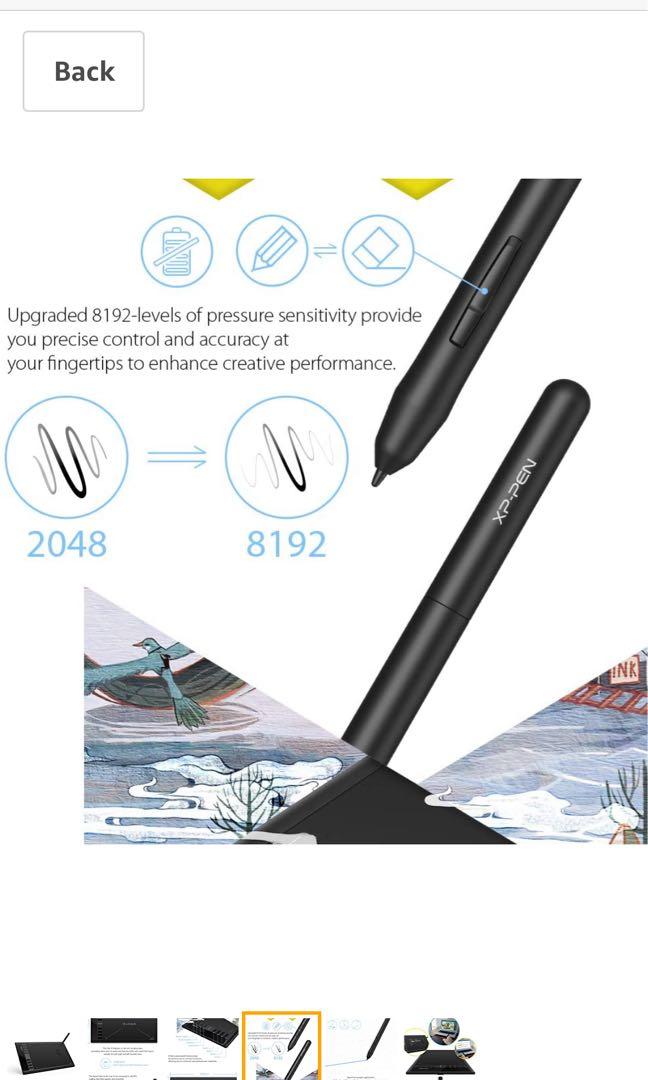 XP-PEN Star03 V2 Drawing Tablet 12 inch with 8 Hot Keys, Battery-free ...