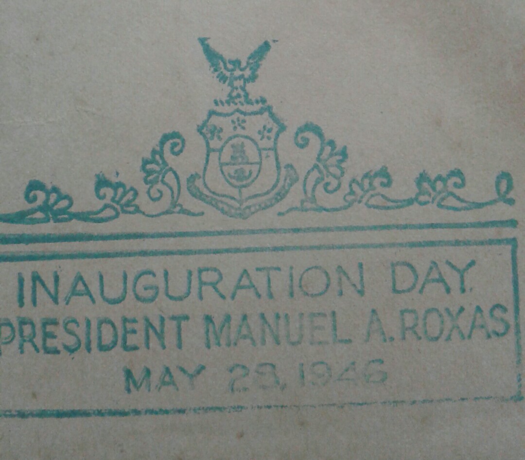 1946 Inauguration Manuel Roxas Stamps Jose Rizal Envelope Antique ...