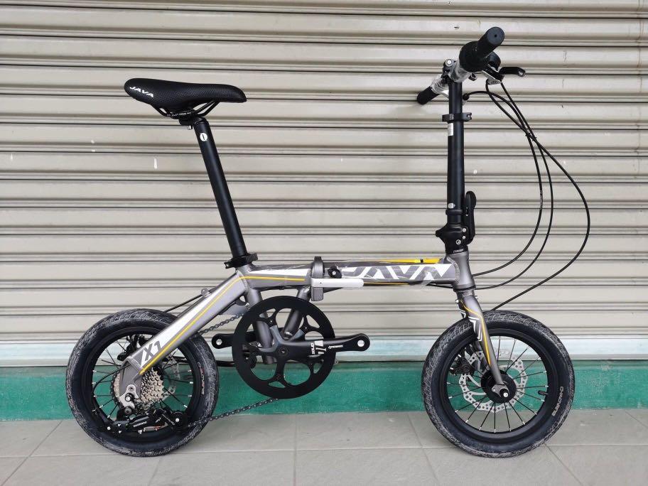 2020 新款外銷版 JAVA X1-7S-D 7速14吋鋁合金碟剎折叠車 送前後蛙燈叮叮, 運動產品, 單車及配件, 單車 - Carousell