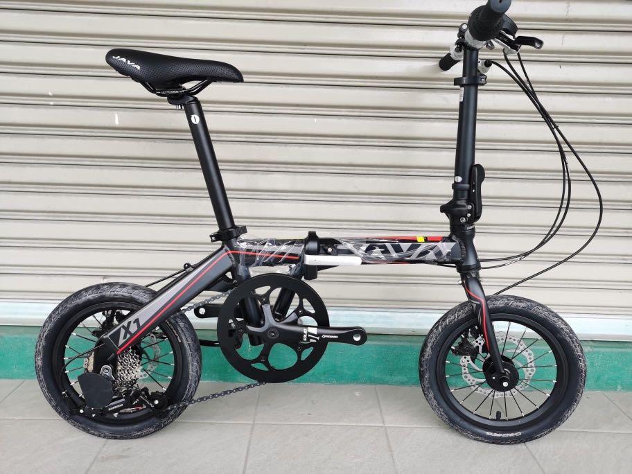 2020 新款外銷版 JAVA X1-7S-D 7速14吋鋁合金碟剎折叠車 送前後蛙燈叮叮, 運動產品, 單車及配件, 單車 - Carousell