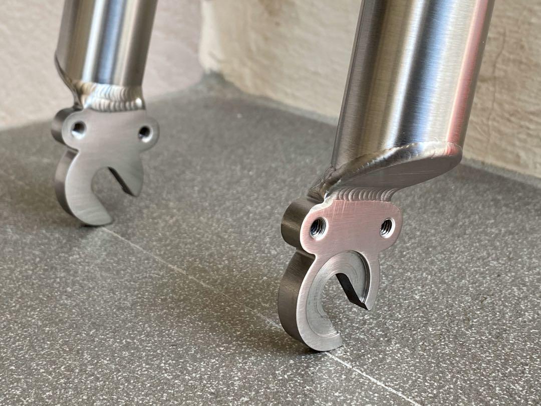 26” Mtb Titanium Rigid Fork V brake, Sports Equipment, Bicycles & Parts ...