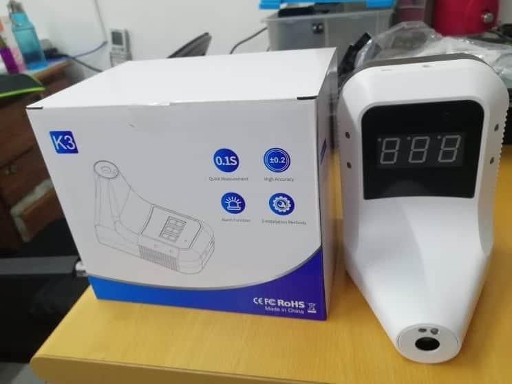 2 in 1 alcohol dispenser and thermal scanner, Beauty & Personal Care ...